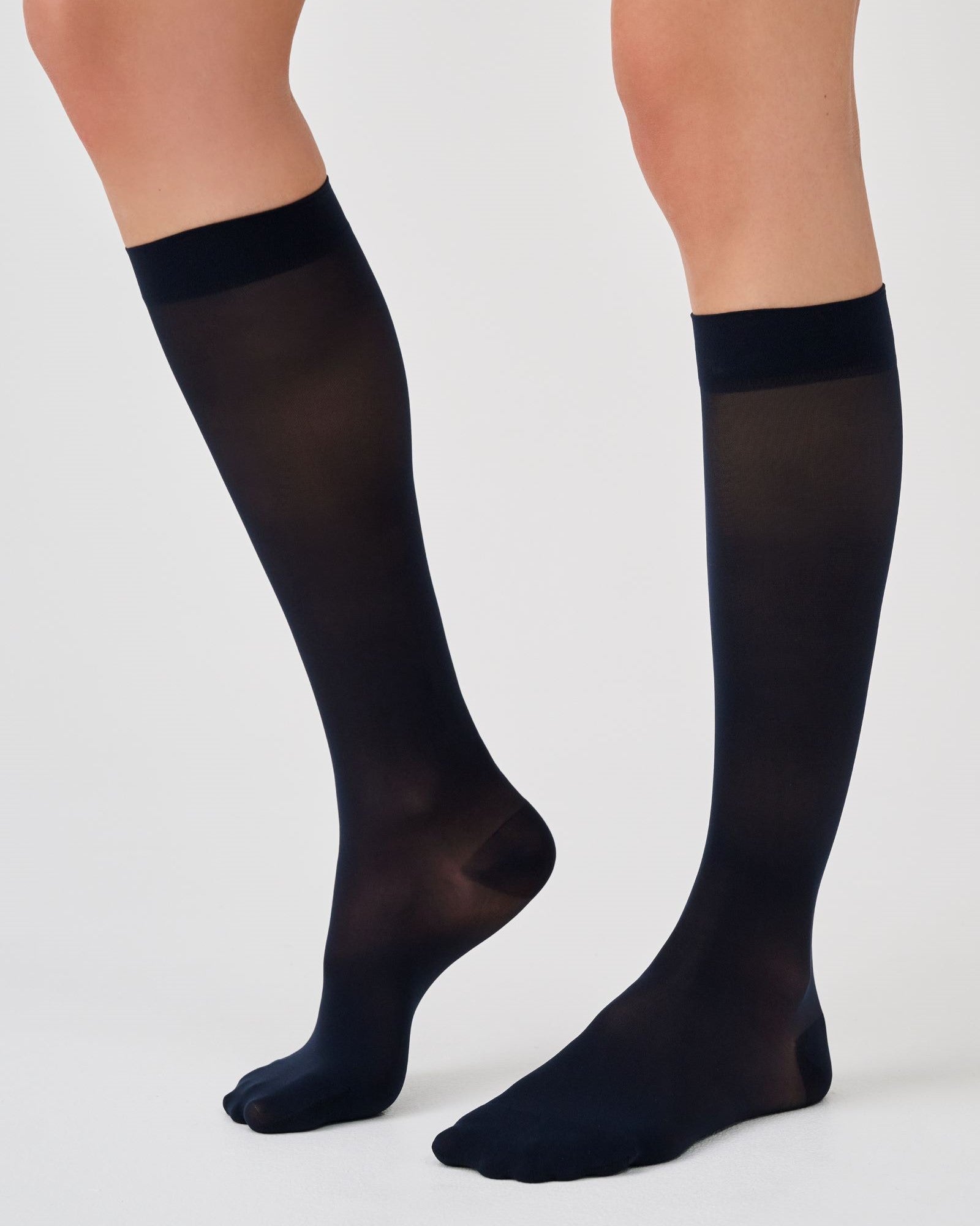 Compression Knee-Highs Socks - Navy – Hēdoïne